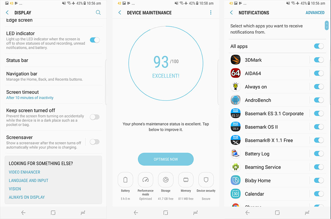 Samsung Galaxy S8+ Review > Software | TechSpot