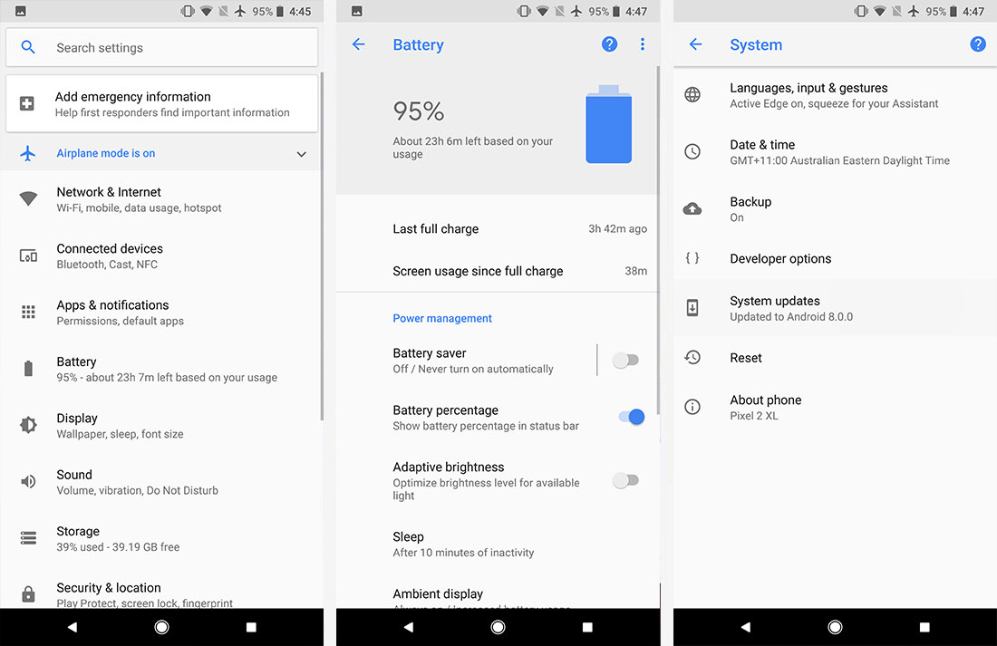 Google Pixel 2 XL Review > Software | TechSpot