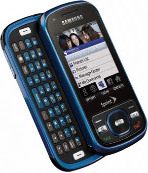 Blue Samsung Slide Phones