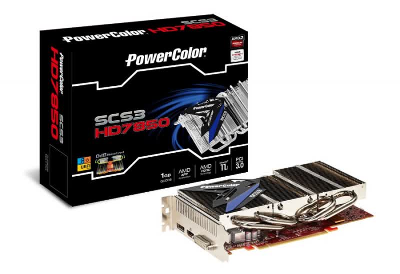 PowerColor Radeon HD 7850 SCS3 Passive Cooler 1GB GDDR5 PCIe AX7850 ...