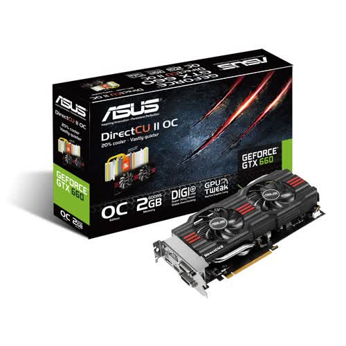 Asus GeForce GTX 660 DirectCU 2 OC 2GB GDDR5 PCIe GTX660-DC2O-2GD5 Pros ...