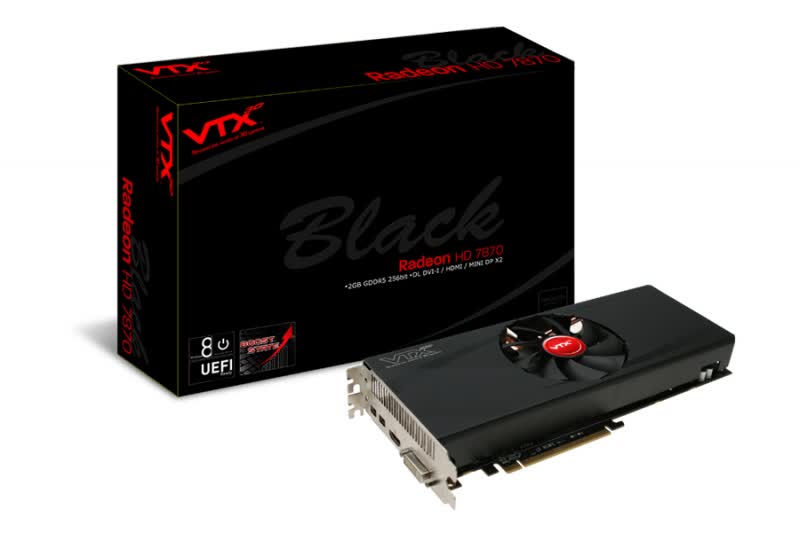 VTX3D Radeon HD 7870 Black UEFI 2GB GDDR PCIe VX7870-2GBD5-2DHV3E ...