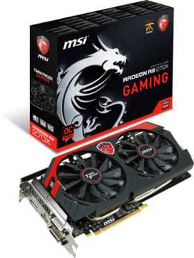 MSI Radeon R9 270X Gaming OC 2GB GDDR5 PCIe R9 270X GAMING 2G ITX ...