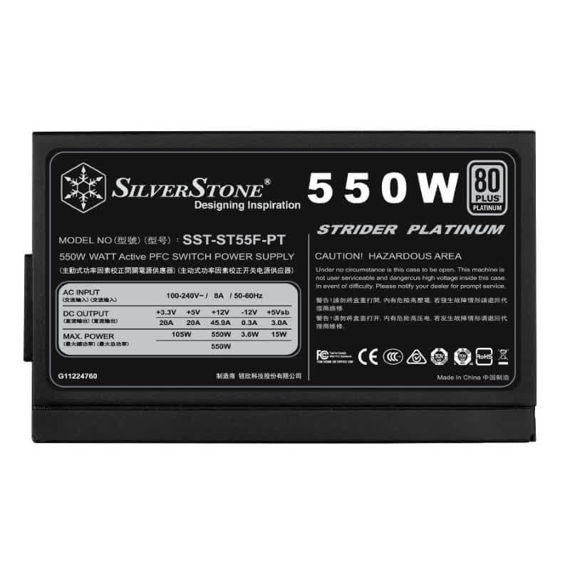 SilverStone Strider Platinum SST-ST55F-PT 550W Pros and Cons | TechSpot