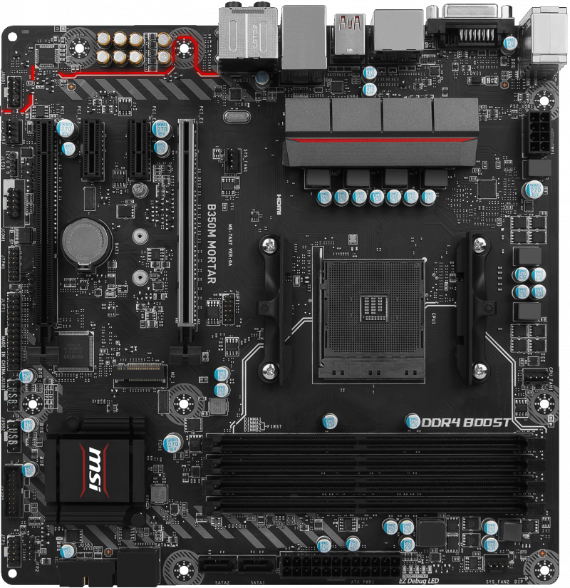 MSI B350M Mortar Pros and Cons | TechSpot