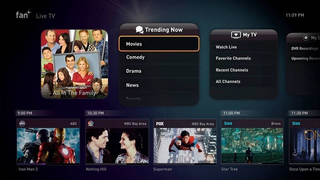 Fan TV combines the best parts of live TV, VOD, DVR and streaming ...