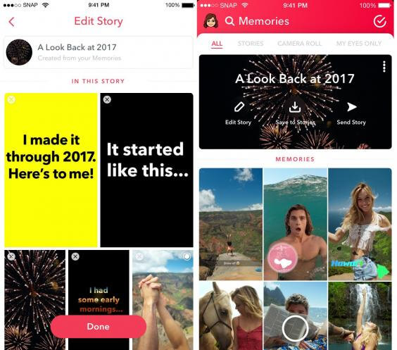 Snapchat gets "A Look Back at 2017" memories feature | TechSpot