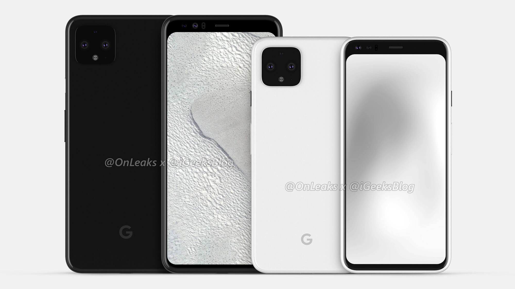 Pixel 4 leaks show no notch but large forehead, new sensors | TechSpot