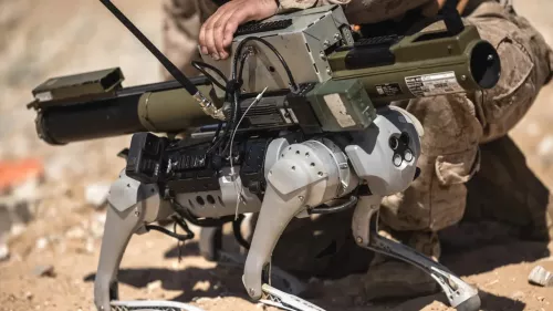 US Marines show off rocket launcher-carrying robot dog in demo video ...