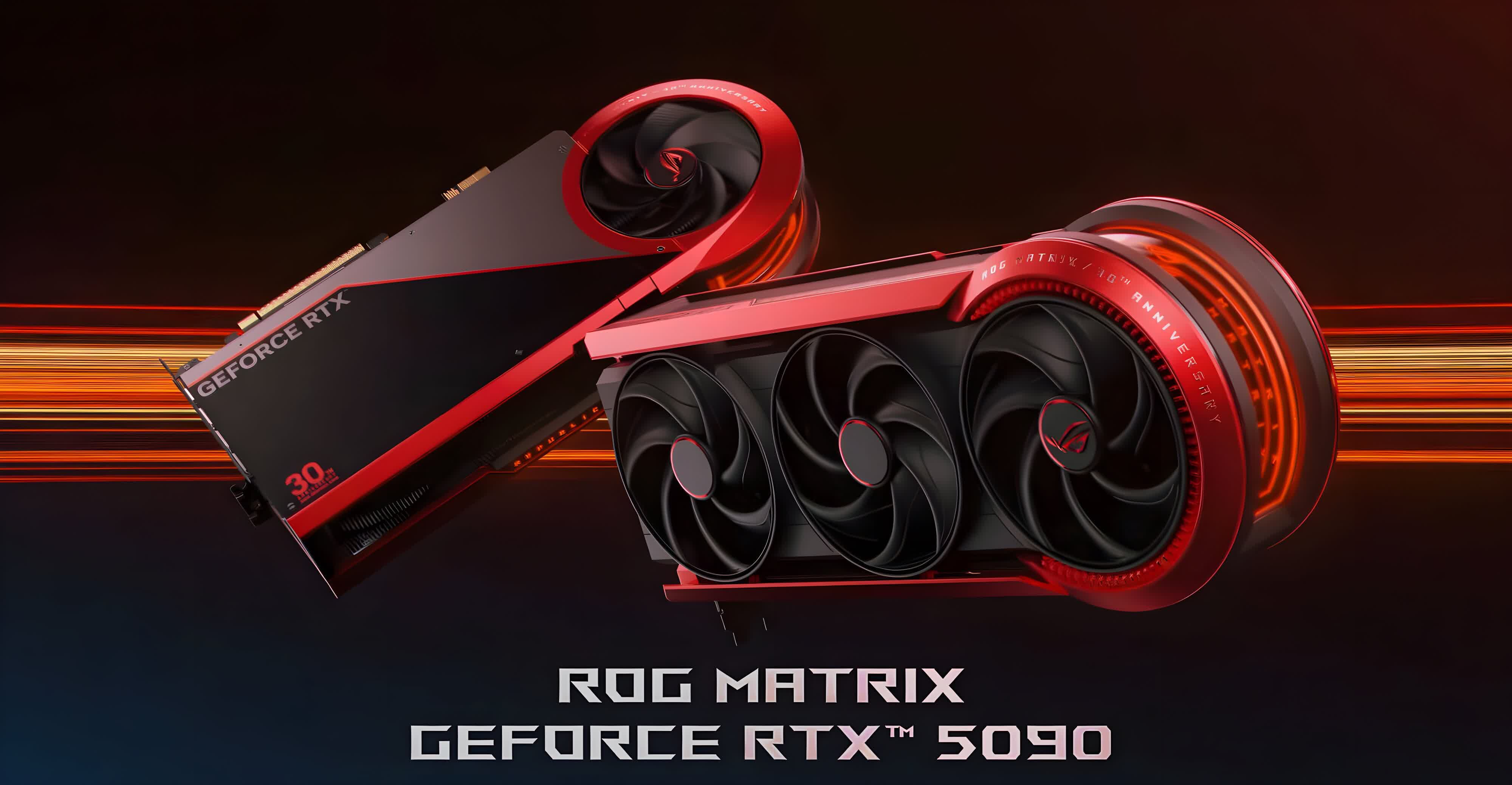 Asus ROG Matrix RTX 5090 30th anniversary edition is a quad-fan monster ...
