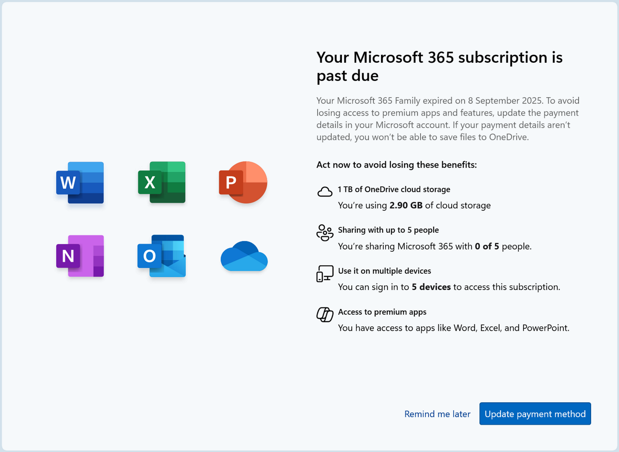 Windows 11 now nags you to renew your Microsoft 365 subscription | TechSpot