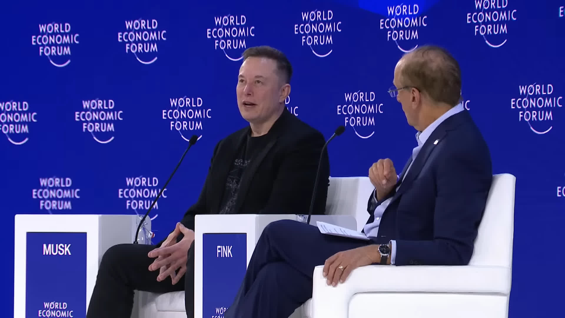 Elon Musk says aging is a "very solvable problem" during surprise World ...