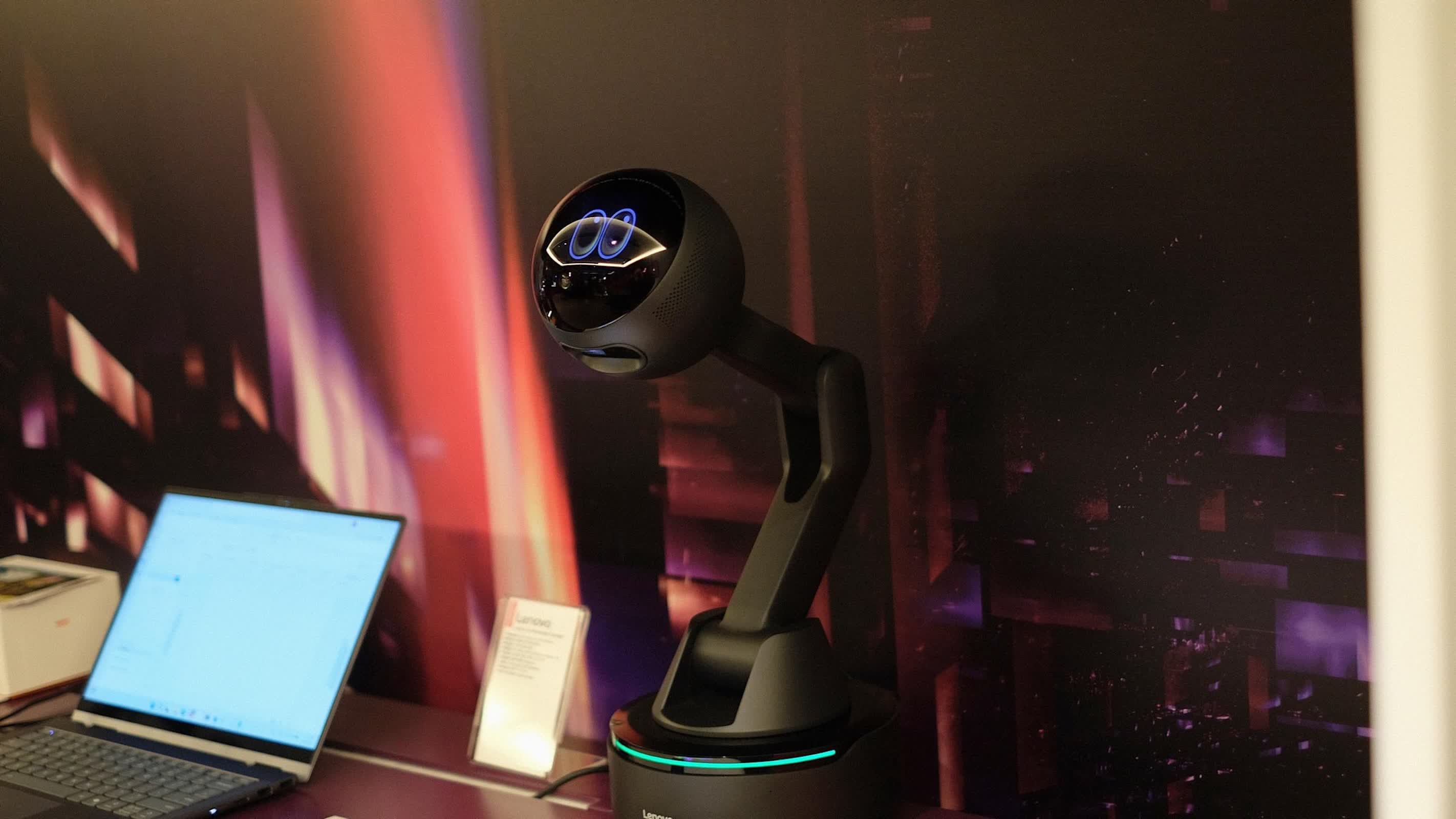 Lenovo's AI Workmate concept puts a desk robot with a projector in your ...
