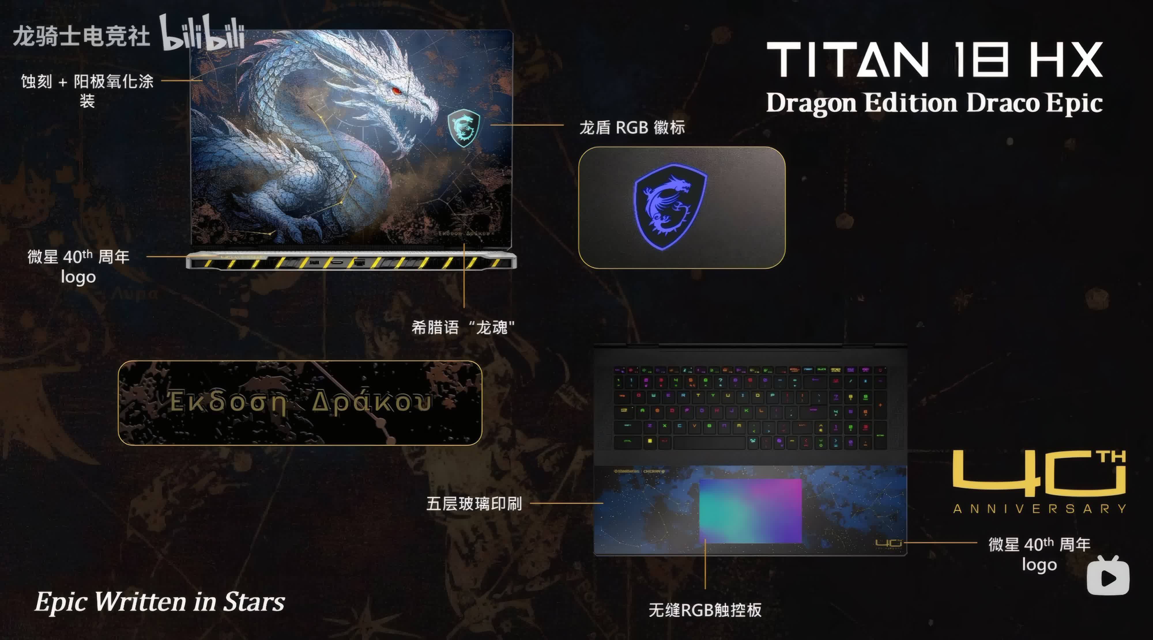 MSI celebrates 40th anniversary with dragon-themed Titan laptop and MEG ...