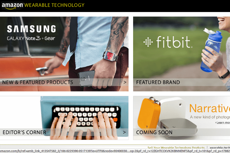 Amazon launches a new section on its website dedicated to wearable ...