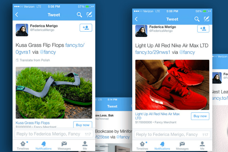 Twitter 'Buy Now' button temporarily appears in several tweets | TechSpot