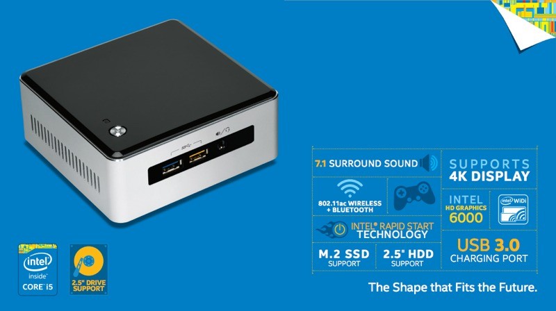 Intel updates NUC lineup with Broadwell chips, swappable lids | TechSpot Intel updates NUC lineup with Broadwell chips, swappable lids | TechSpot