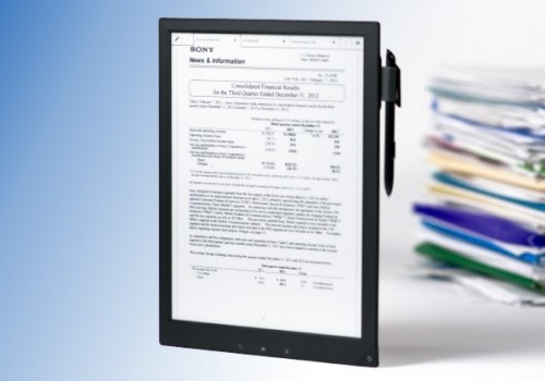 Sony's 13-inch 'Digital Paper' tablet acts like paper, costs $1,100 ...
