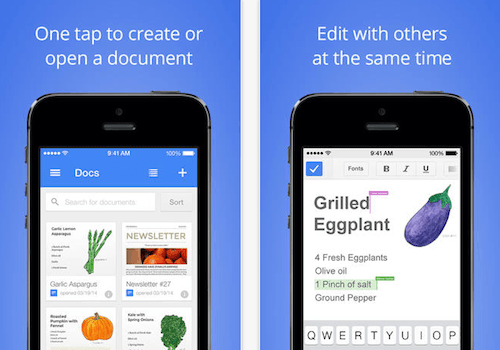 Google releases standalone Docs and Sheets iOS apps, with Slides coming soon | TechSpot