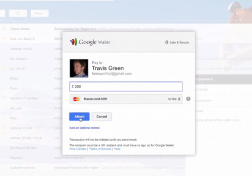Gmail payments via Google Wallet starting to roll out in the UK | TechSpot