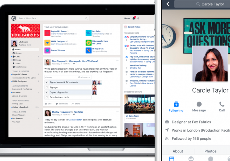 Facebook at Work graduates from beta, officially launches as Workplace ...