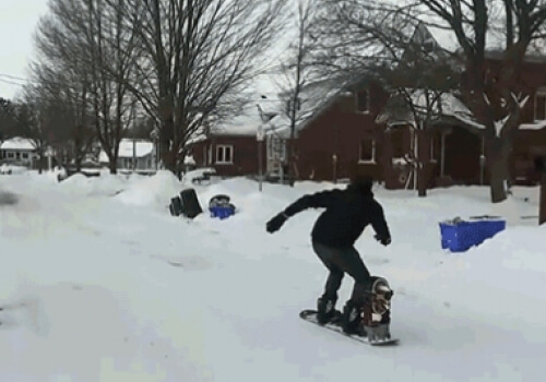 This self-propelled snowboard operates on flat ground | TechSpot