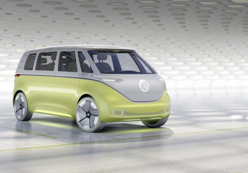 Volkswagen's Microbus concept is roomy and quick, seating eight and ...