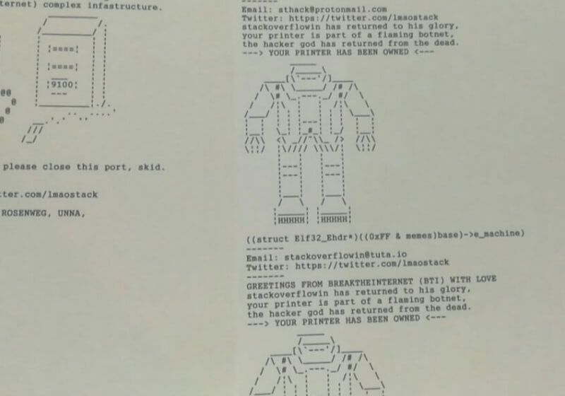 Hacker compromises 150,000 internet-connected printers, sends out ...