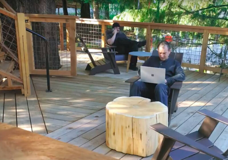 Microsoft employees can now work in the trees | TechSpot