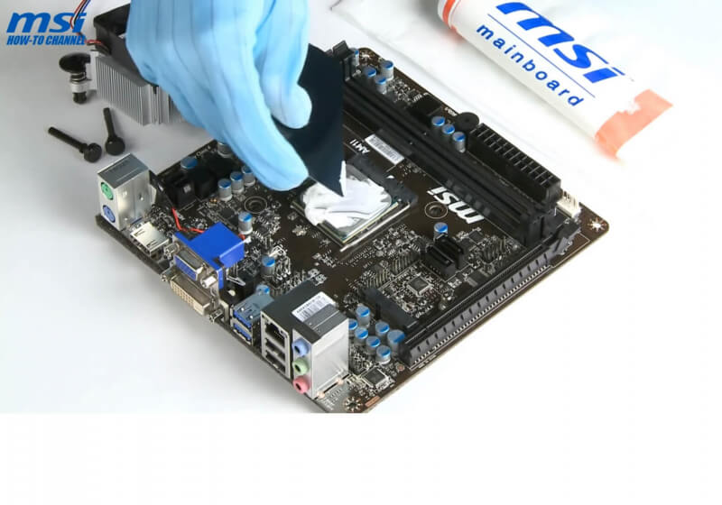 Watch: MSI video shows the worst way to apply thermal paste | TechSpot