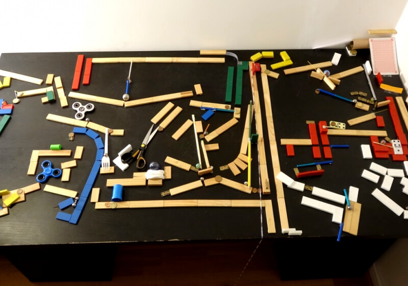 This tabletop Rube Goldberg machine took three months to perfect | TechSpot