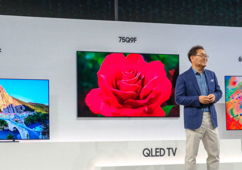 Samsung unveils 2018 line of 4K QLED TVs with built-in smart home ...