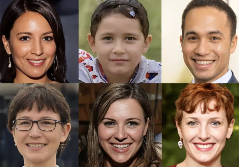 This website uses AI to generate a fake human face every two seconds ...