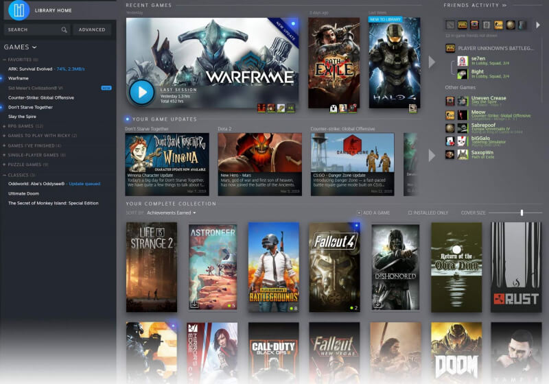 Valve Is Revamping Your Steam Library Introducing Events Feature