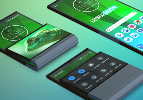 Lenovo's foldable smartphone patent visualized | TechSpot