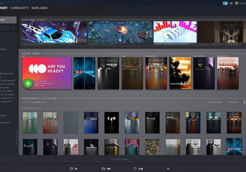 New images of Steam's revamped UI leak | TechSpot