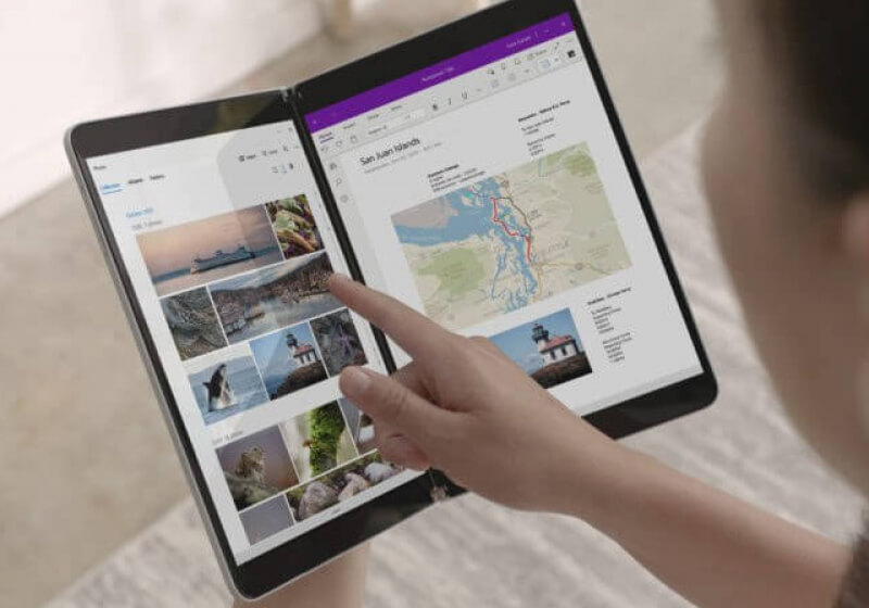 Microsoft's Surface Neo is a dual-screen tablet with a folding keyboard ...