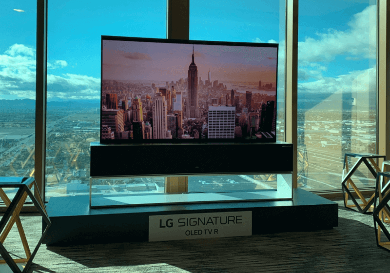 LG's latest rollable OLED TV drops down from the ceiling | TechSpot