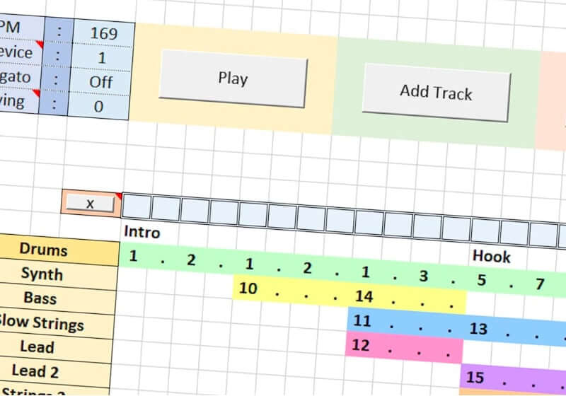 This Microsoft Excel spreadsheet allows you to create and play your own ...