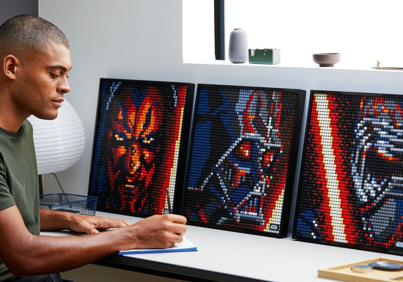 Lego's new Art line lets you build posters of Darth Vader, Iron Man ...