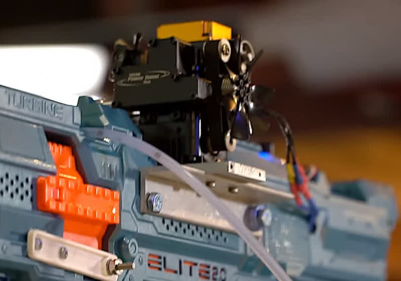 Someone made a gas engine-powered Nerf gun using RC parts | TechSpot