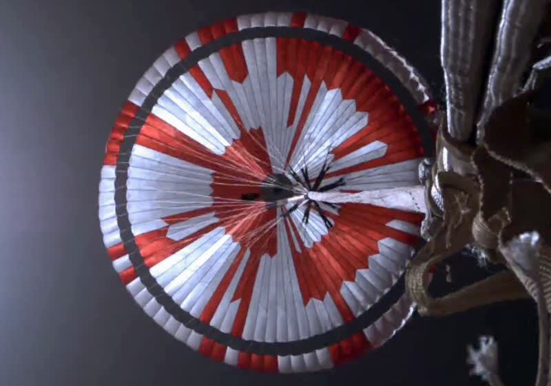 Jet Propulsion Laboratory (JPL) hid an Easter egg in the parachute of ...