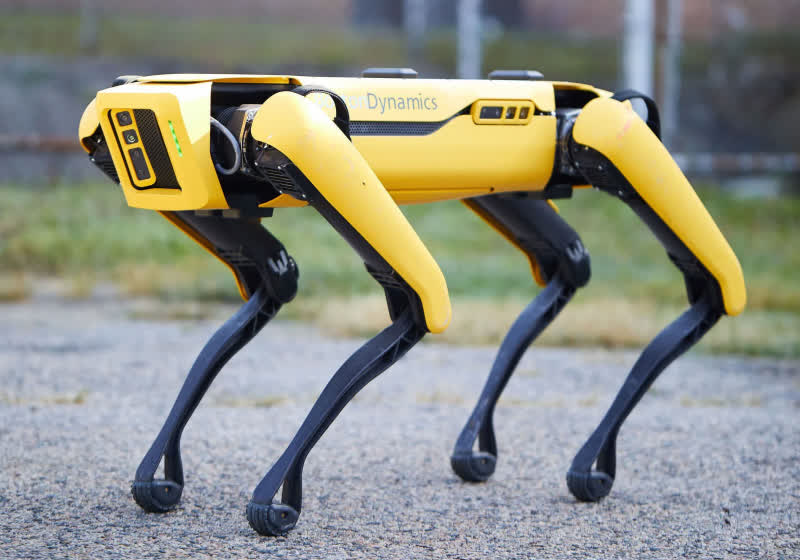 Goofy robot modder has taught Boston Dynamics' robodog Spot to pee beer ...