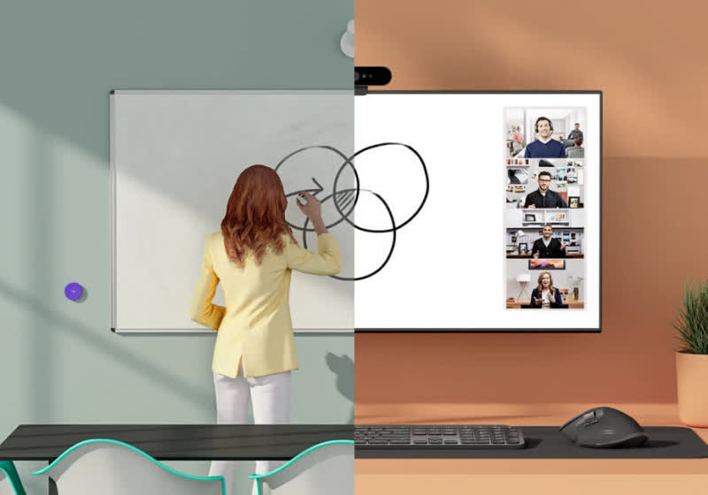 Logitech Scribe is a $1,200 AI-powered whiteboard camera for hybrid ...