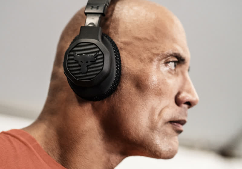 The Rock teams up with JBL and Under Armour on a pair of over-ear ...