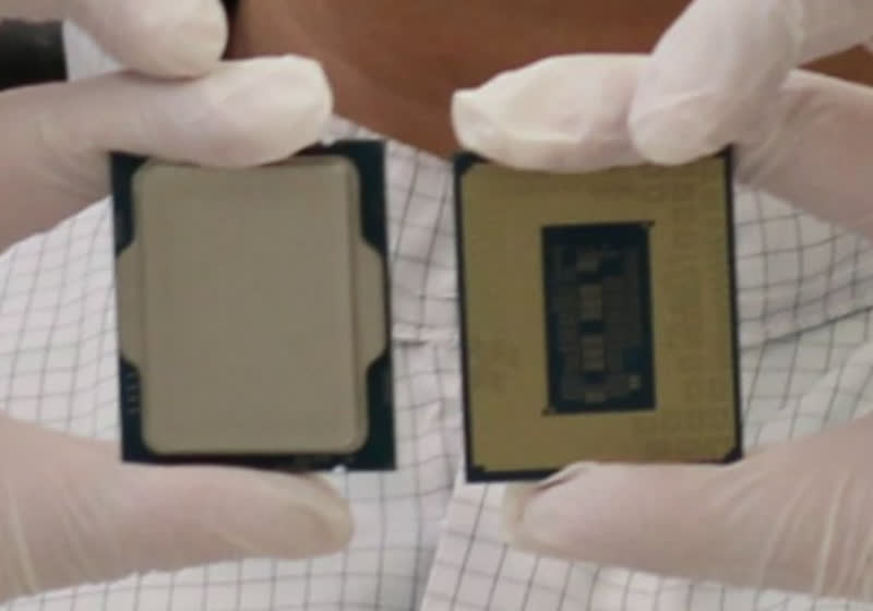 Intel Alder Lake CPU showcased in first official picture | TechSpot
