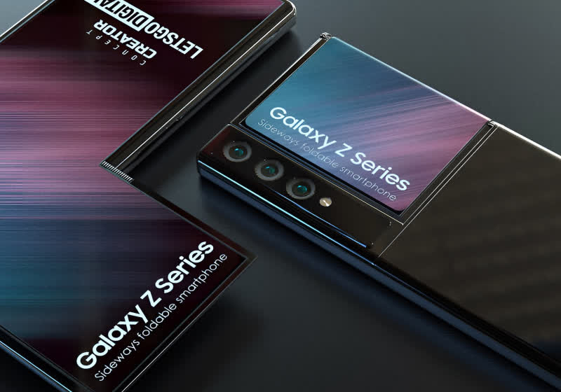 Samsung patent shows new Galaxy Z concept with sideways foldable ...