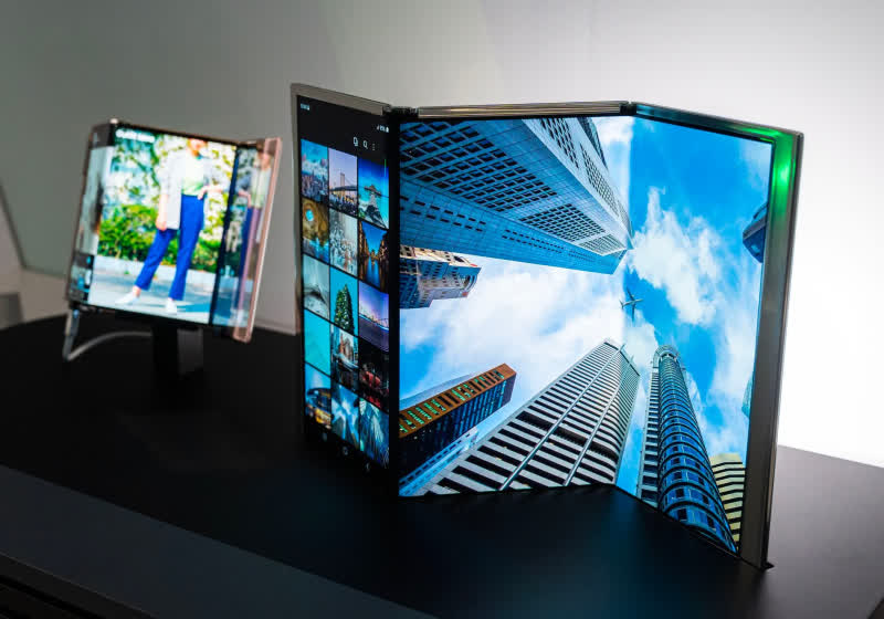 Samsung and LG showcase foldable and slidable OLED displays | TechSpot