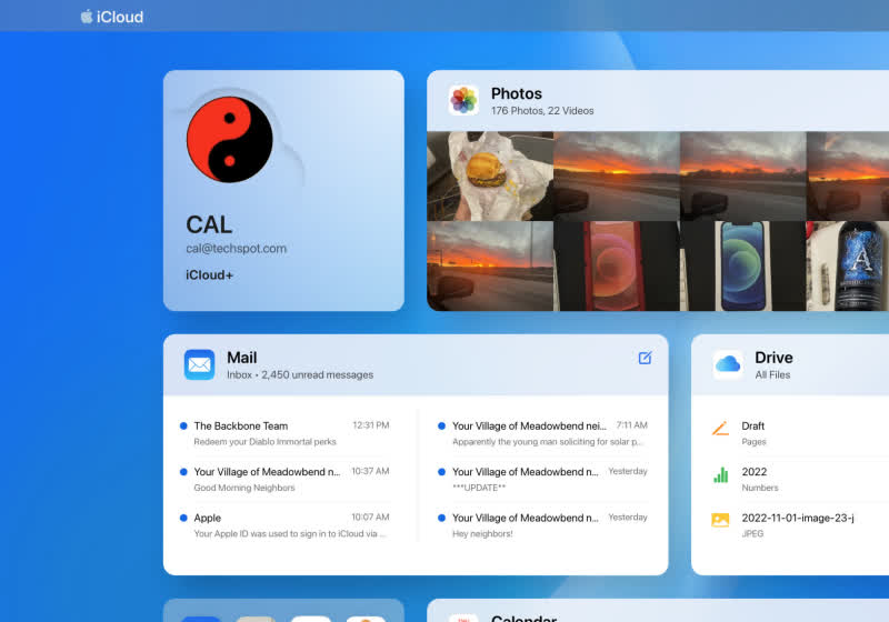 Apple redesigns iCloud website with a modern look that mimics an iPad's ...